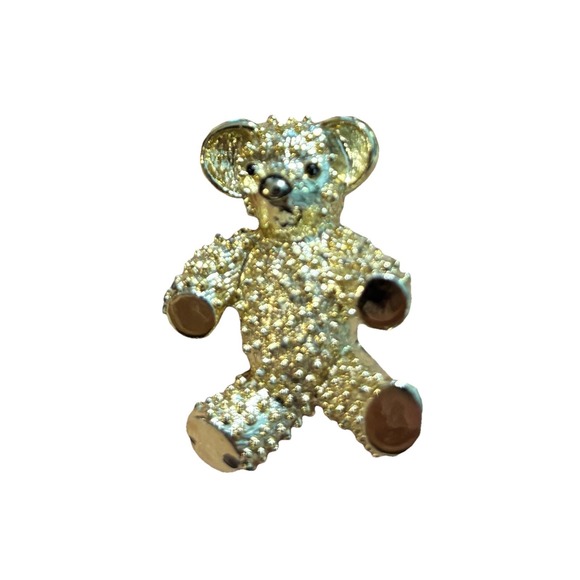 The Unbranded Brand | Jewelry | Vintage 98s Shiny Goldtone Metal Teddy ...